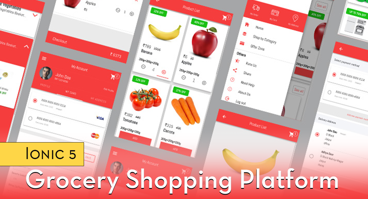 Ionic 5 Grocery Complete Platform App And Admin Dashboard With Back End Enappd Ionic