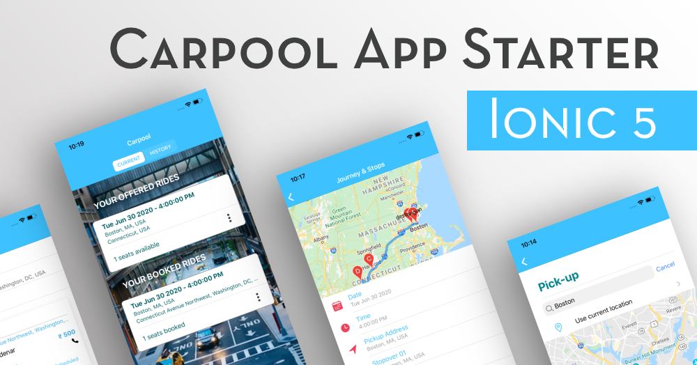 BlaBla Clone Carpool Template - Ionic 5 – Enappd